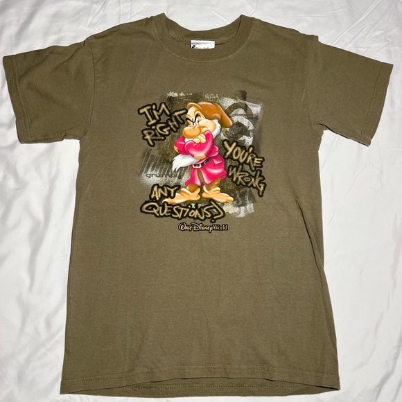 Disney | Shirts | Disney Grumpy Tshirt | Poshmark